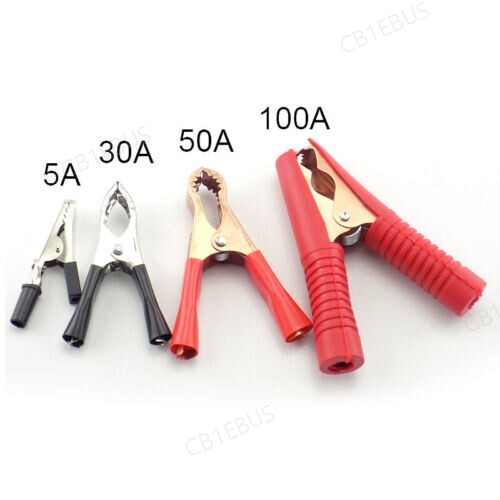 Probe Crocodile Test Alligator Clips 5A 100A Electrical 55mm connectors ...