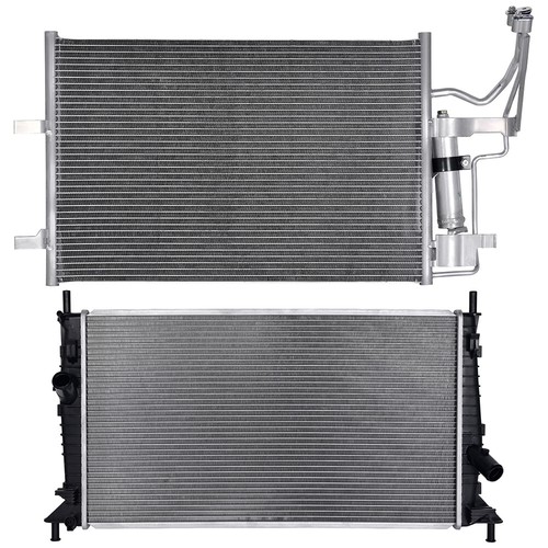 Radiator + AC Condenser Cooling Kit Aluminum For 2004-2009 Mazda 3 | eBay