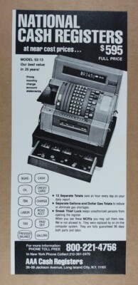 1981 NCR Model 52-13 Gas Station Cash Register vintage print Ad | eBay