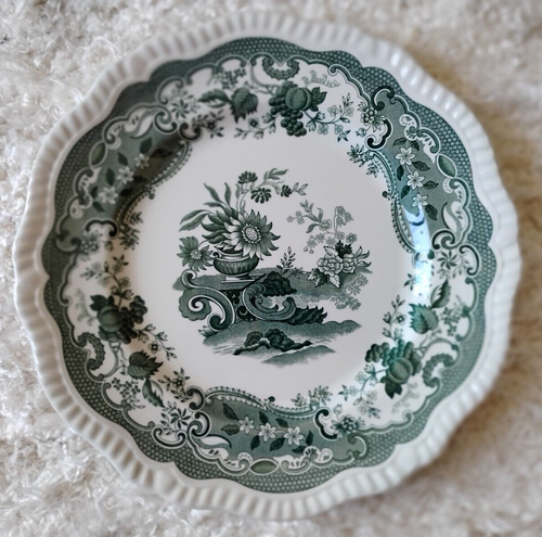 The Spode Archive Collection Regency Series Green "May" Plate England ...