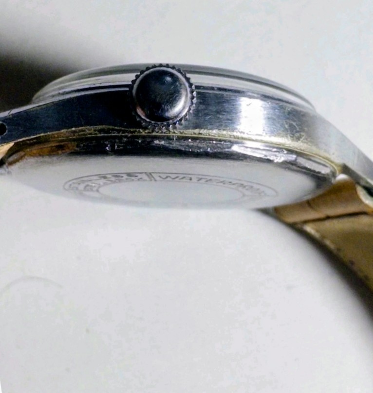Vintage Eloga Triple Date " date o graph" Pointer 37mm Steel Back Metal ...