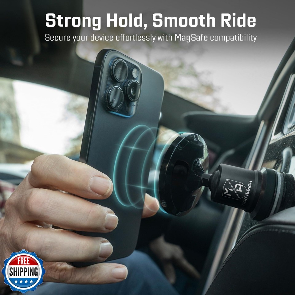 Mob Armor MobNetic Maxx MS - MagSafe Compatible Car Phone Mount w/ 90º ...