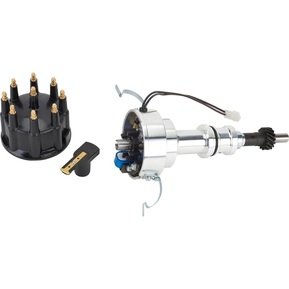 Pro Billet Distributor, Mechanical Advance, Black, Fits Ford 351W | eBay