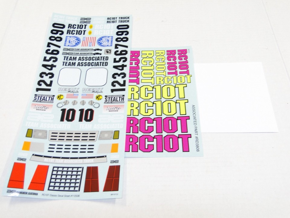 NEW ASSOCIATED RC10T Body Plastic Clear +Decals AI6 | eBay