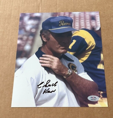CHUCK KNOX SIGNED LOS ANGELES RAMS 8X10 PHOTO PSA/DNA COA AUTHENTIC | eBay