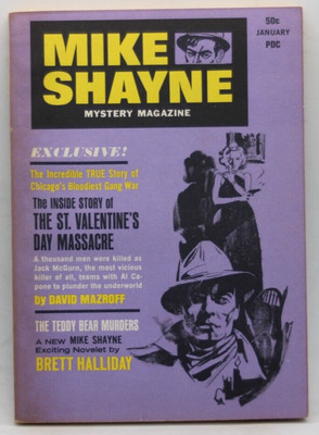 MIKE SHAYNE MYSTERY MAG JAN 1968 PBO 1st VGF HALLIDAY, + ST VALENTINE'S ...