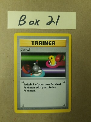 Switch 95/102 - SHADOWLESS - Base Set - VINTAGE WOTC POKEMON CARD - MP ...