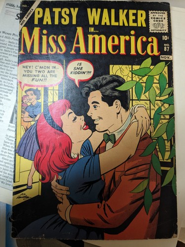 MISS AMERICA PATSY WALKER, Vol. 1, No. 87, November 1957, looks good, 7 ...