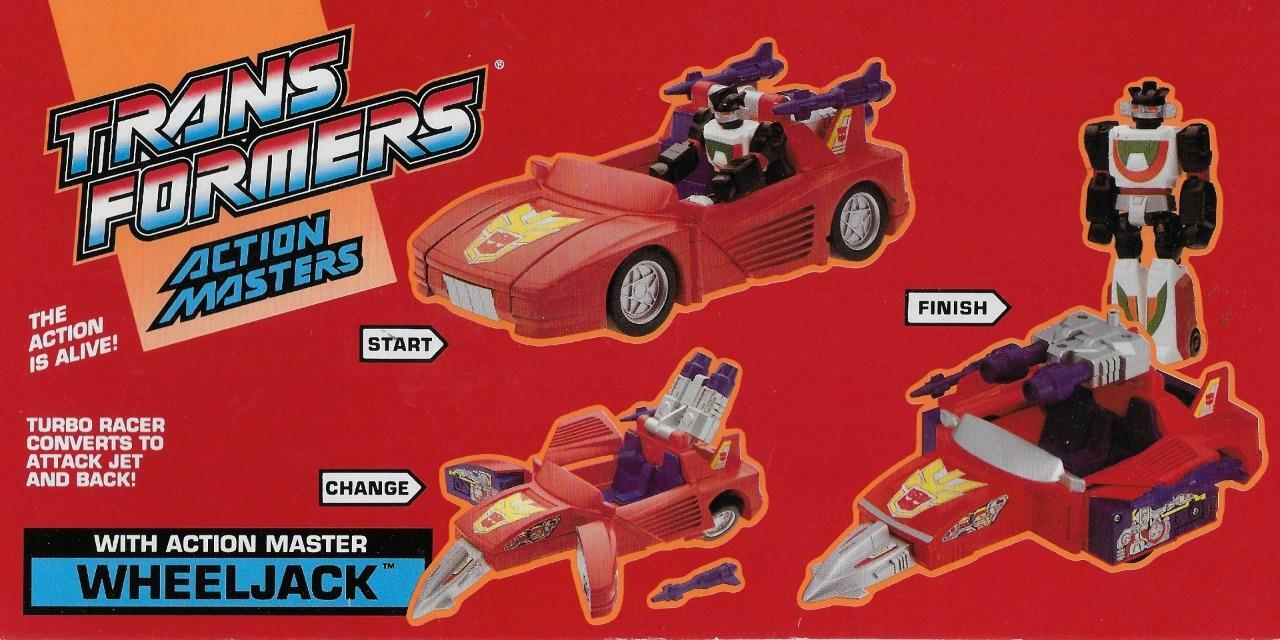 Transformers Original G1 1990 Action Masters Wheeljack Box Flap ...