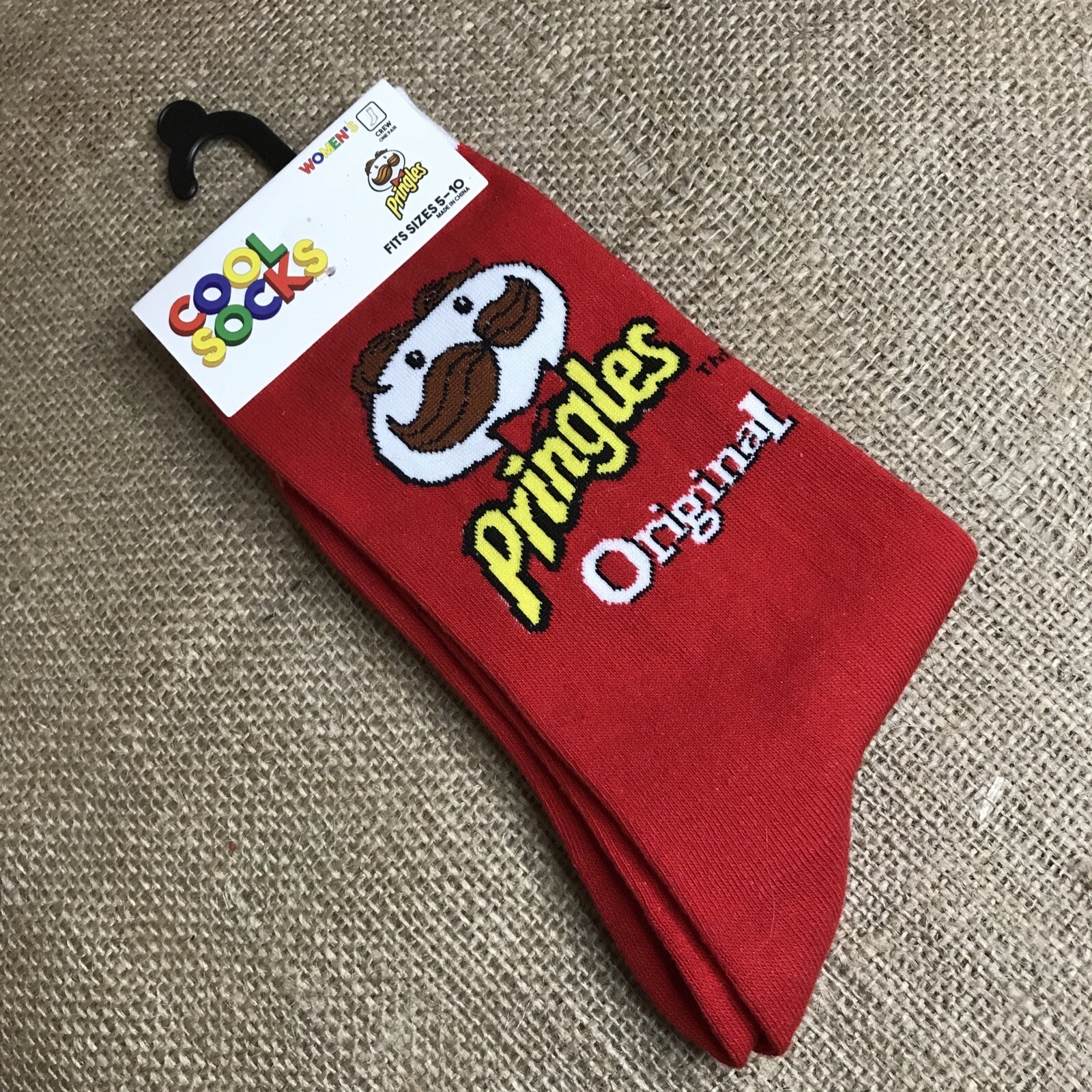 Pringles Crew Socks Pair Crew Women Fits Sizes 5-10 Unisex Snack Chips ...