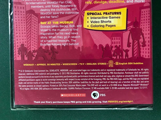 Wordgirl Vs. the Energy Monster (DVD) for sale online | eBay