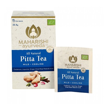Organic Pitta Tea 15 Pack 1.5g Maharishi Ayurveda | Herbal Tea For ...
