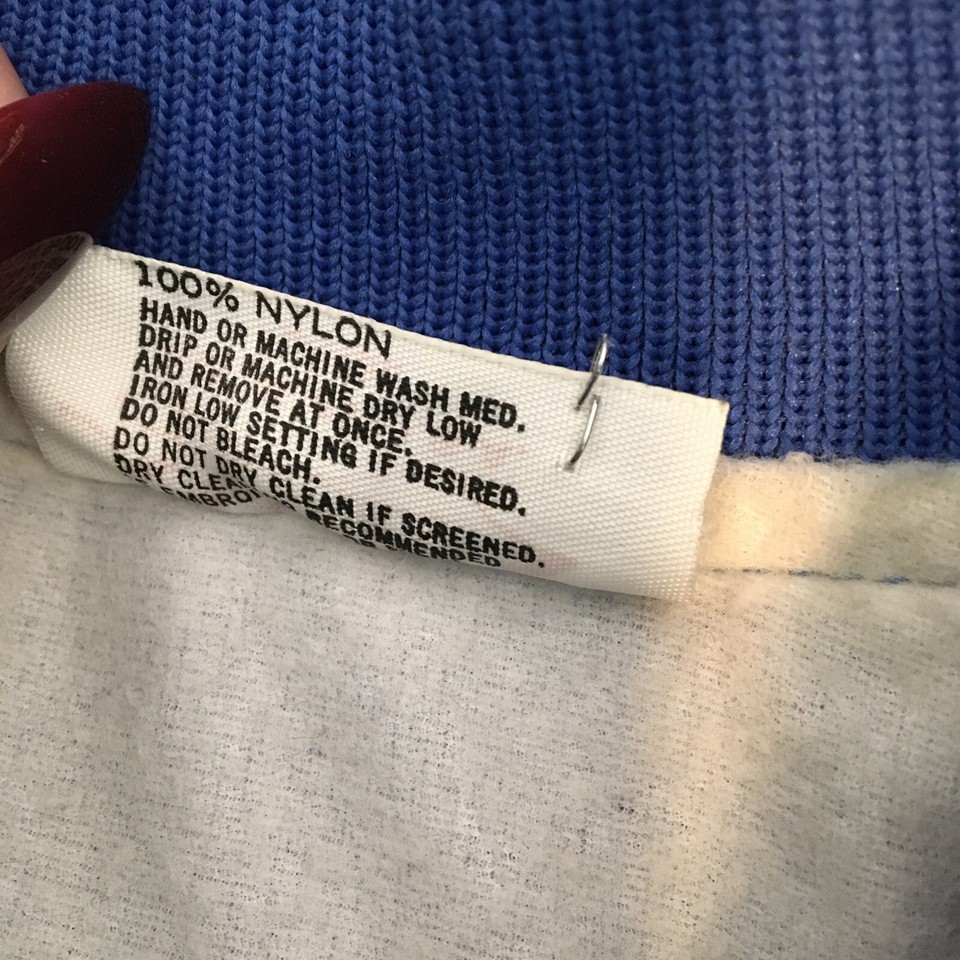 Vintage Blue Satin Snap Bomber Jacket Embroidered Flying Bald Eagle ...