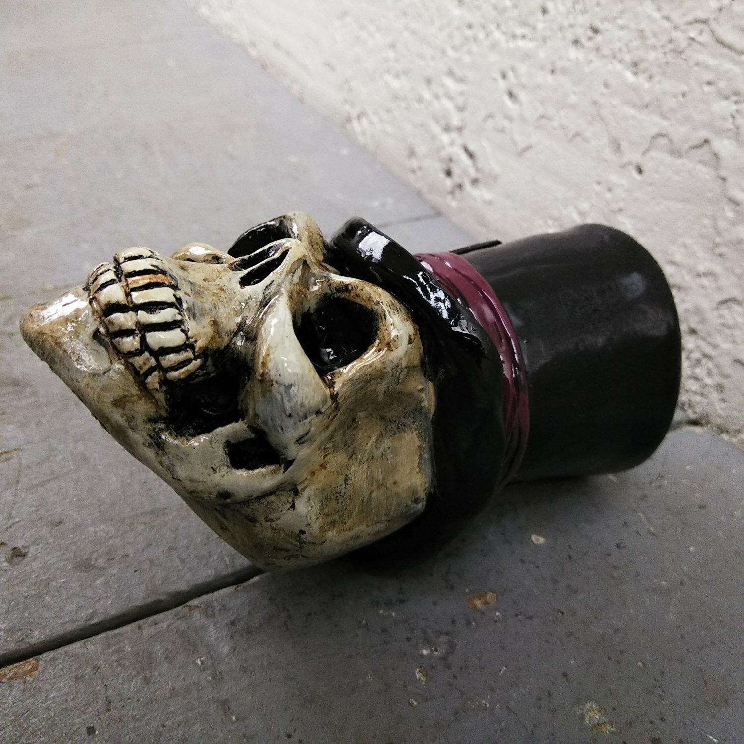 Timmy the Top Hat Skull Custom Shift Knob goth rat rod hot street truck ...