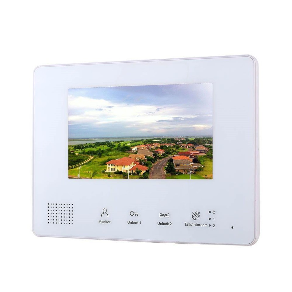 BUS 2 Wire Intercom systems Kit 1/2/3/4 Units Apartment 7 Inch Video ...