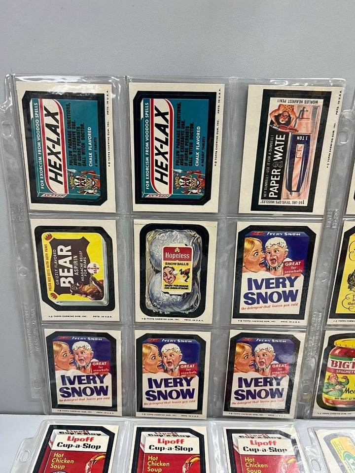 Lot (34) Wacky Packages Wonder Bread Third Series Stickers 14/16 & 10/ ...