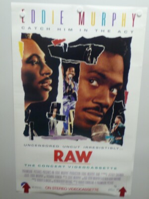 EDDIE MURPHY: RAW PROMOTIONAL - HOME VIDEO POSTER 1987 | eBay