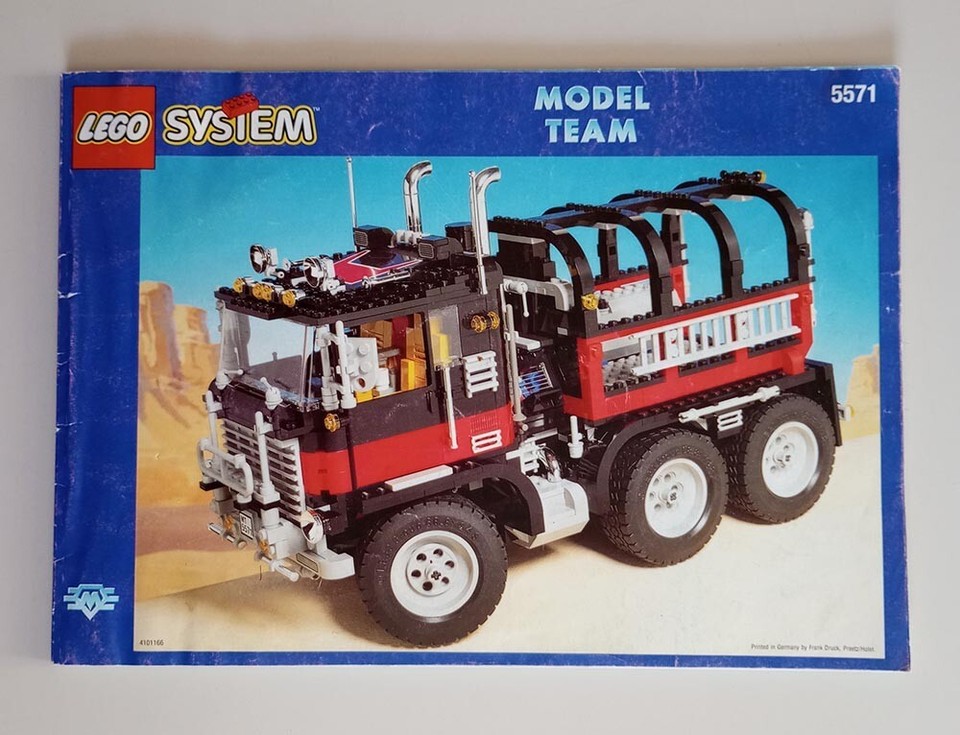 vintage LEGO Model Team 5571 Giant Truck (black cat) with instructions ...