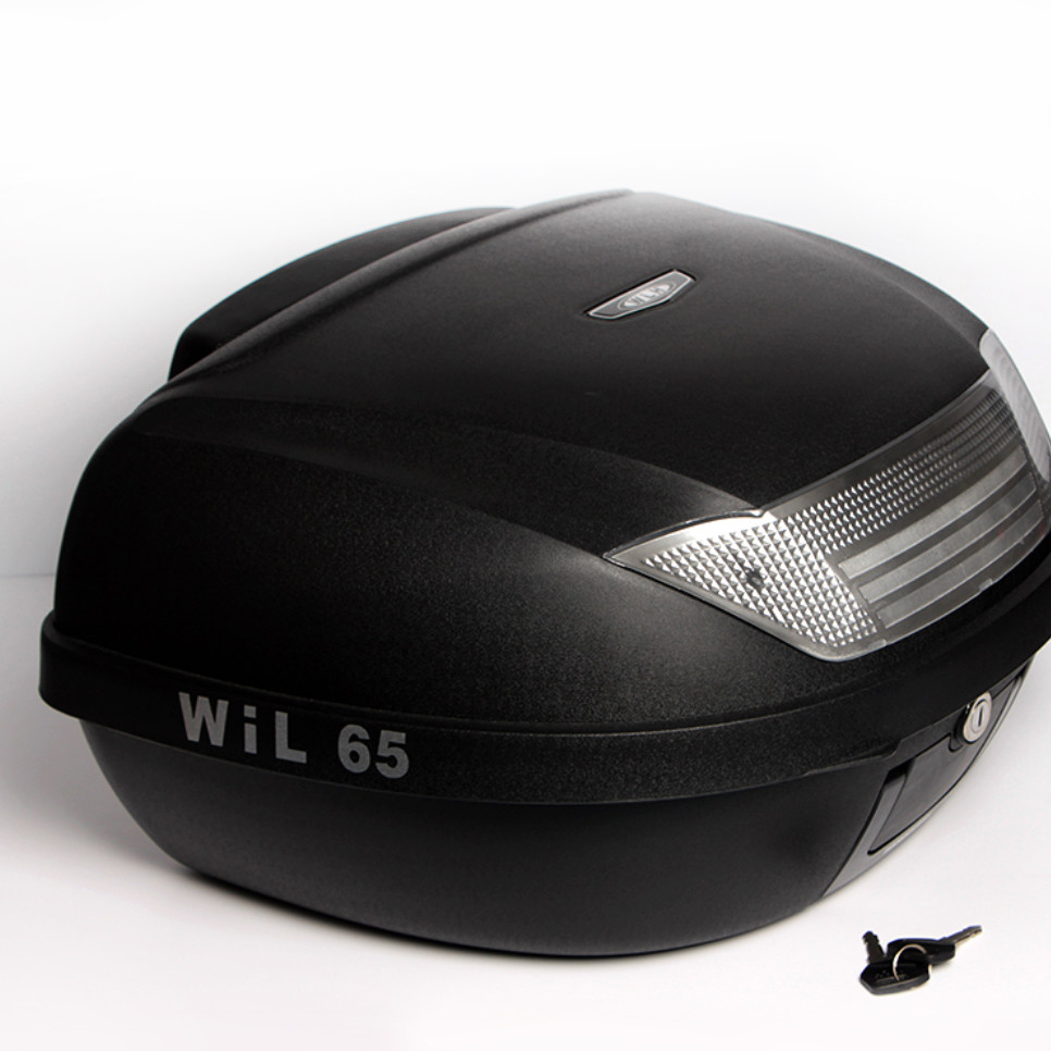 51L Motorcycle Top Box Tail Boxes PP Hard 2 Helmets Rear Storage Soft ...