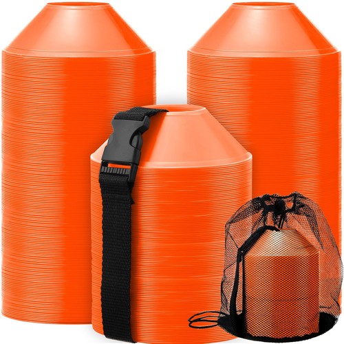 100 Pieces Mini Soccer Cones for Sport Drills 5 Inch Agility Disc Cones ...