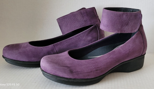 Dansko Women's Lulu Mary Jane Purple Nubuck Ankle Strap Shoes Size 37 ...