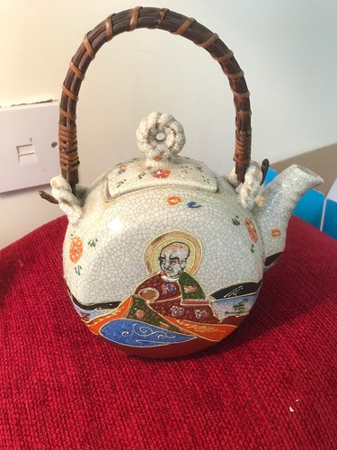 GENUINE SAMURAI CHINA/JAPAN HAND PAINTED TEA POT | eBay UK