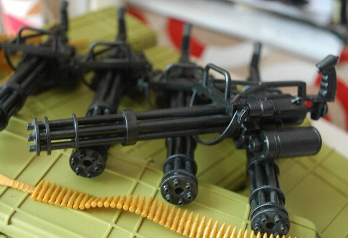 1/6th M134 Minigun Gatling Machine Gun Model US Army TERMINATOR Fit for ...