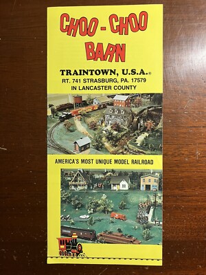 Choo-Choo Barn Traintown USA Rt. 741 Strasburg PA Vintage Brochure | eBay