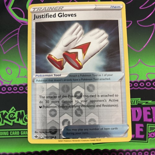 Pokemon Chilling Reign Justified Gloves Reverse Holo 143/198 | eBay