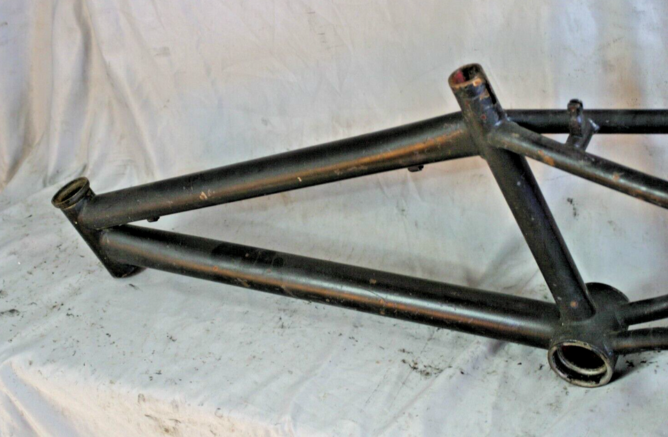 2001 Gary Fisher Warp BMX Bike Frame 11" Black Steel Mid-School Retro ...