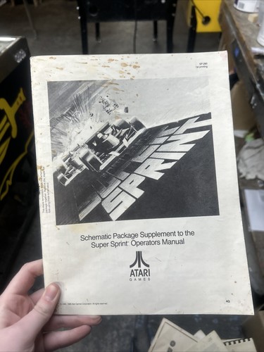 Atari SUPER SPRINT Arcade Video Game Manual - good used original | eBay