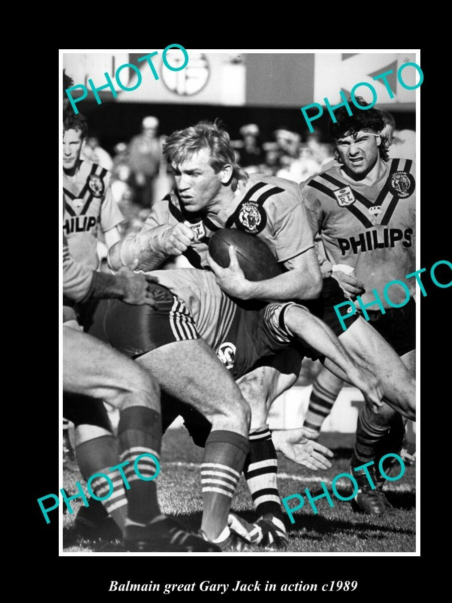 OLD 6 X 4 HISTORICAL PHOTO OF BALMAIN TIGERS RUGBY GREAT GARY JACK ...