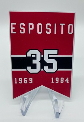Jersey Retired Number Mini Banner Sticker CHICAGO BLACKHAWKS You Pick ...