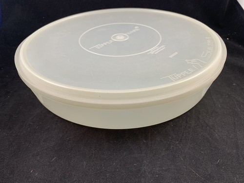 Tupperware 12" Round Pie Cookie Cakes Container Greystone 224-9, 242-5 ...