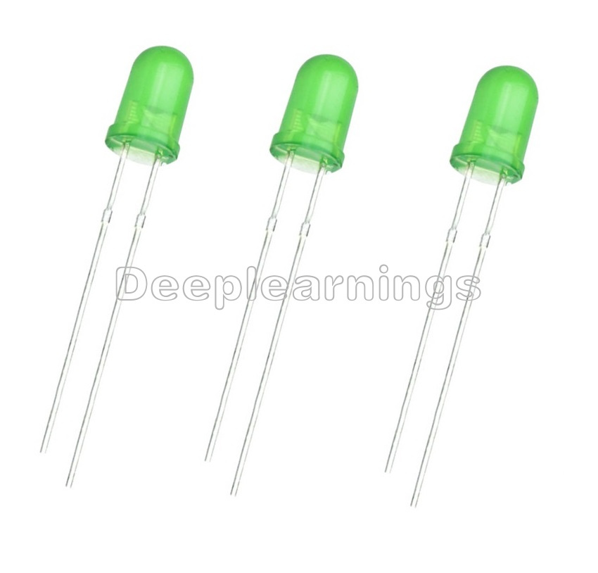 500PCS LED 3MM GREEN COLOR GREEN LIGHT Super Bright | eBay