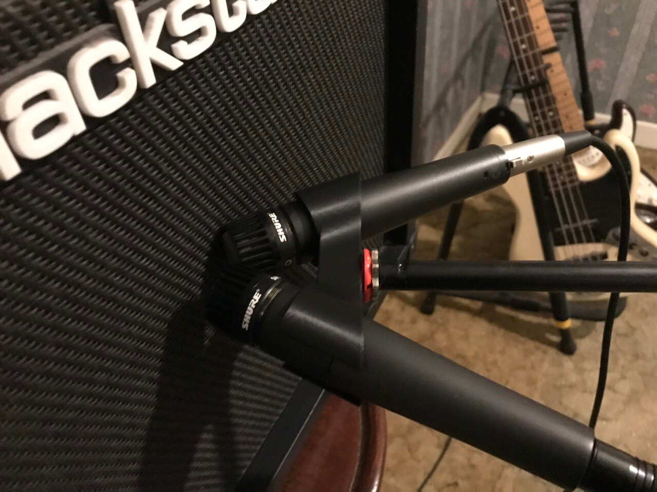 Fredman Shure SM57 Mic Clip 55° 5/8 thread with FREE 3/8 adapter | eBay