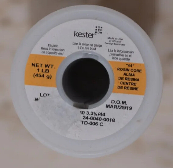 Kester 24-6040-0018 1-Pound 44 Activated Rosin Cored Wire Solder Roll ...