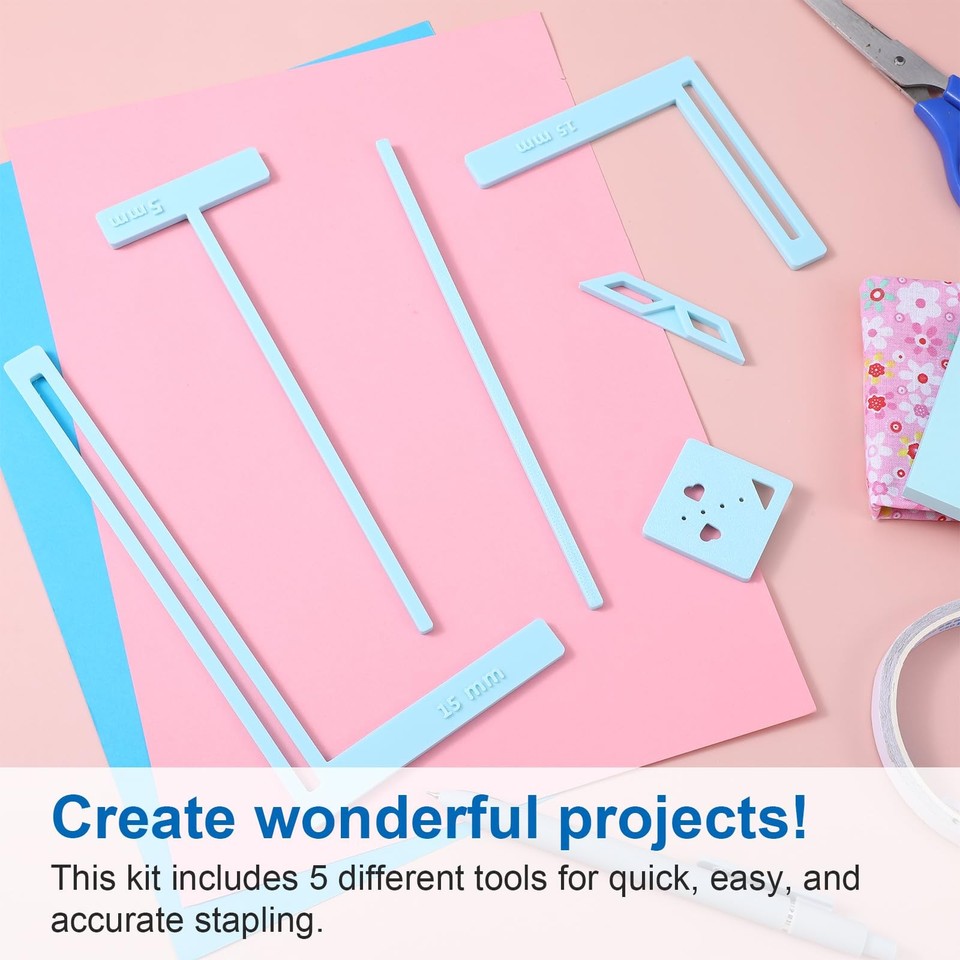 Bookbinding Easy Scrapbooking Tool for Starter 5pcs Complete Great Blue ...