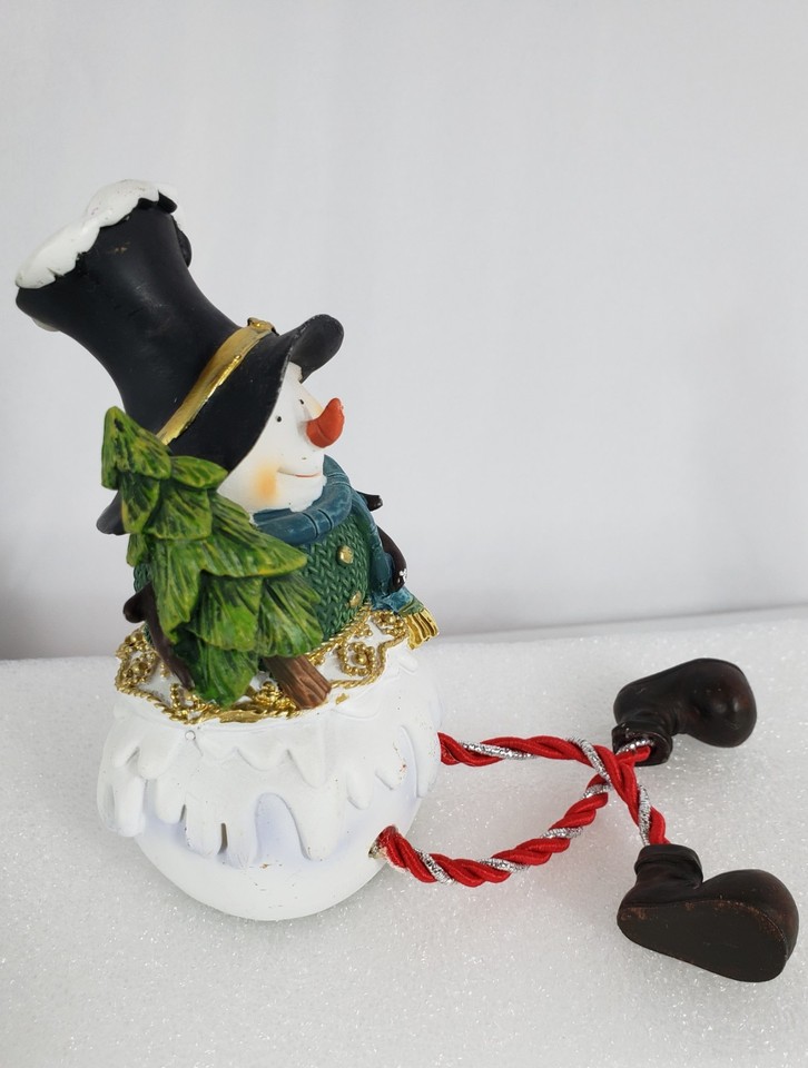 Polystone Snowman with Dangle Legs Snowman Holiday Tree Shelf Sitter ...
