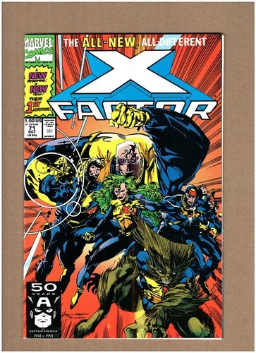 X-Factor #71 Marvel Comics 1991 New Team Multiple Man Havok Polaris NM ...