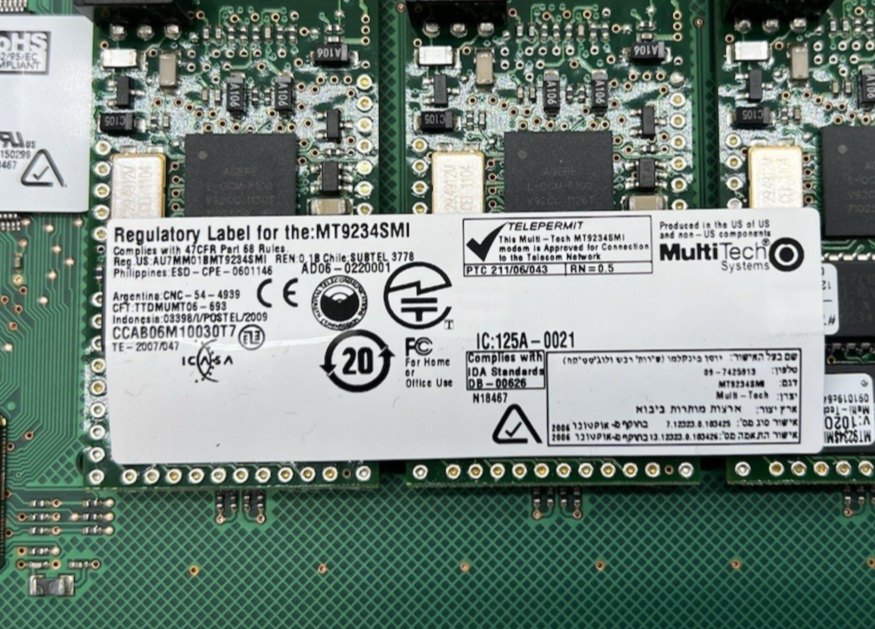 Multitech ISI9234PCIE/4 4-Modem Card V.92 Data V.34 Fax board | eBay