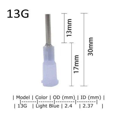 150 Pack! 0.5" Blunt Dispensing Tip 13G Needle for Luer Syringe - Glue ...