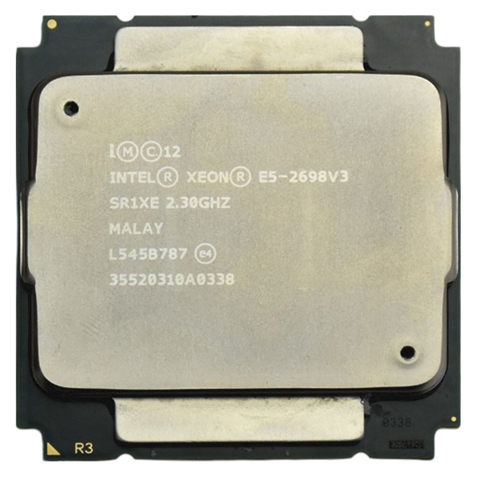 Lot of 2 Intel Xeon E5-2698 V3 16-Core 2.30GHz CPUs LGA2011-3 SR1XE | eBay