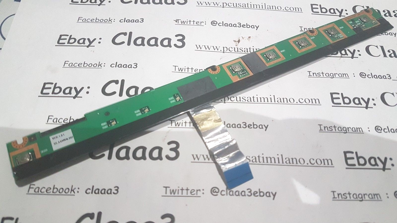 ACER Aspire 9810 tasto POWER SWITCH BOARD CON CAVO 55. AAMVN .002 | eBay