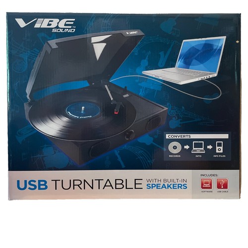 Vibe Sound USB Turntable with Built-in Speakers | eBay
