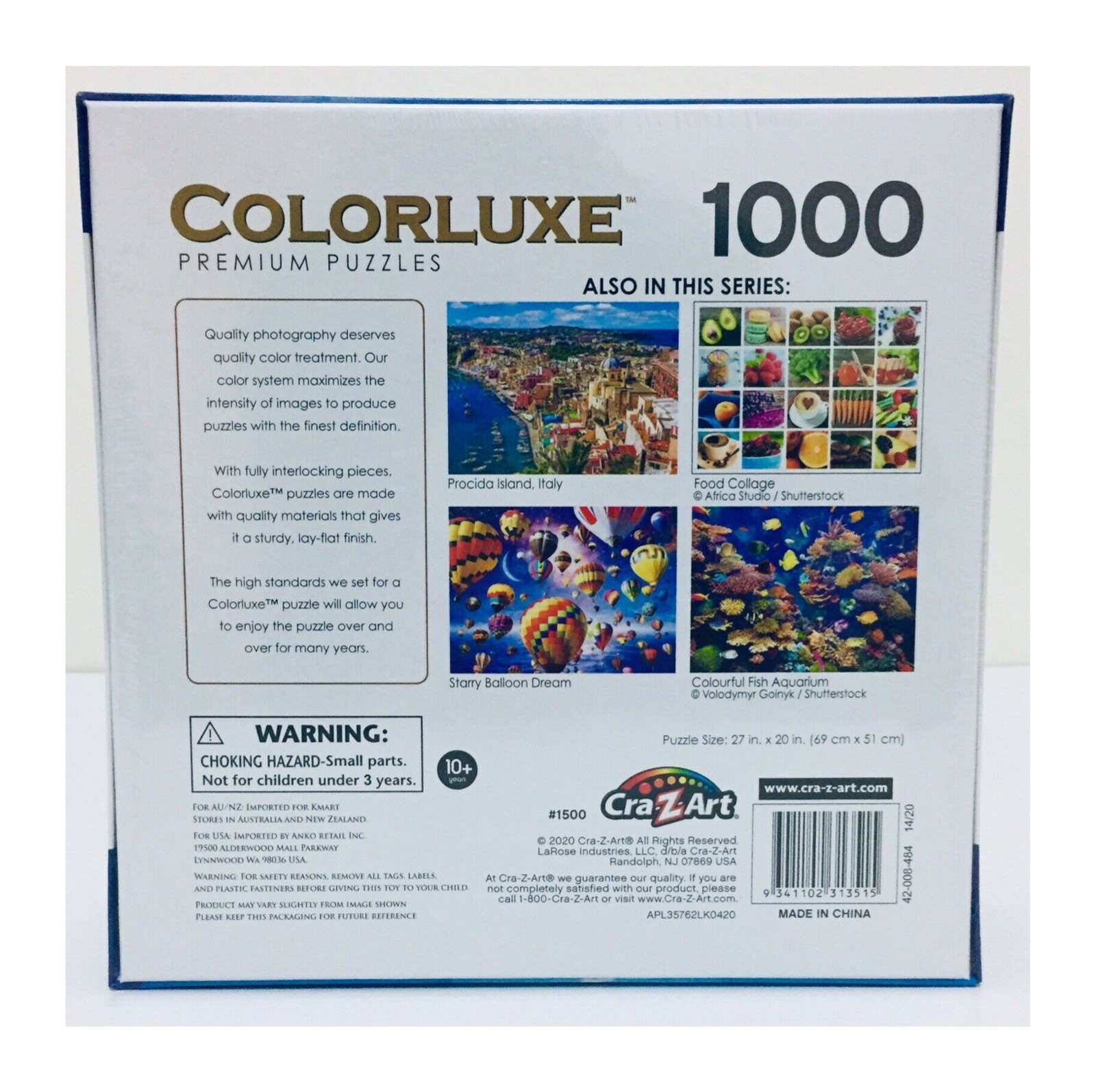 Colorluxe Premium 1000pc Jigsaw Puzzle COLOURFUL CUPCAKES / Food ...