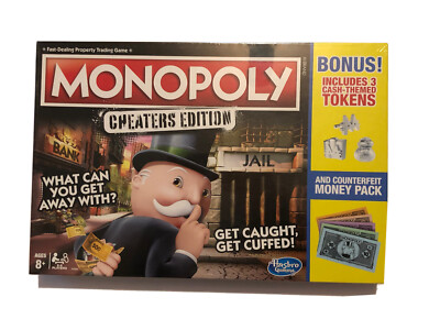 Monopoly Cheaters Edition Bonus Pack 3 Cash Tokens Counterfeit Money ...