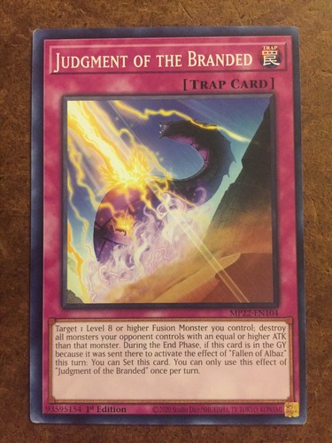 Judgment Of The Branded MP22-EN104 Yugioh Trap Card | eBay