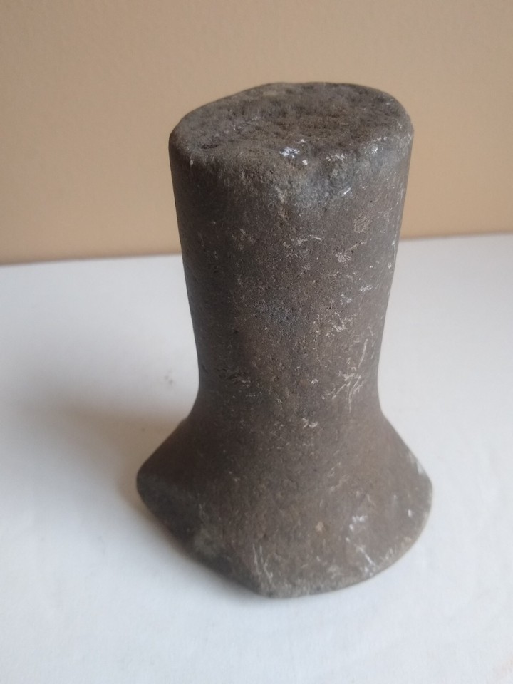 Native American, Neolithic Pestle Hard Stone Maze Smasher. 4.5” tall ...