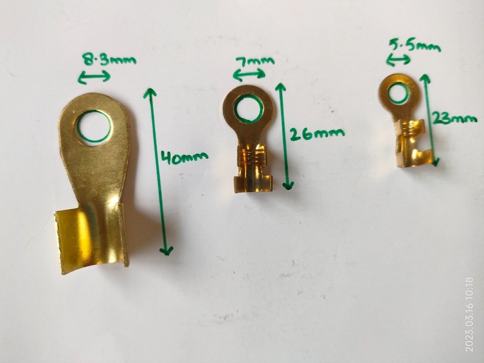 NON INSULATED BRASS RING EARTH CRIMP TERMINALS 5mm 6mm 10mm x5pc | eBay UK